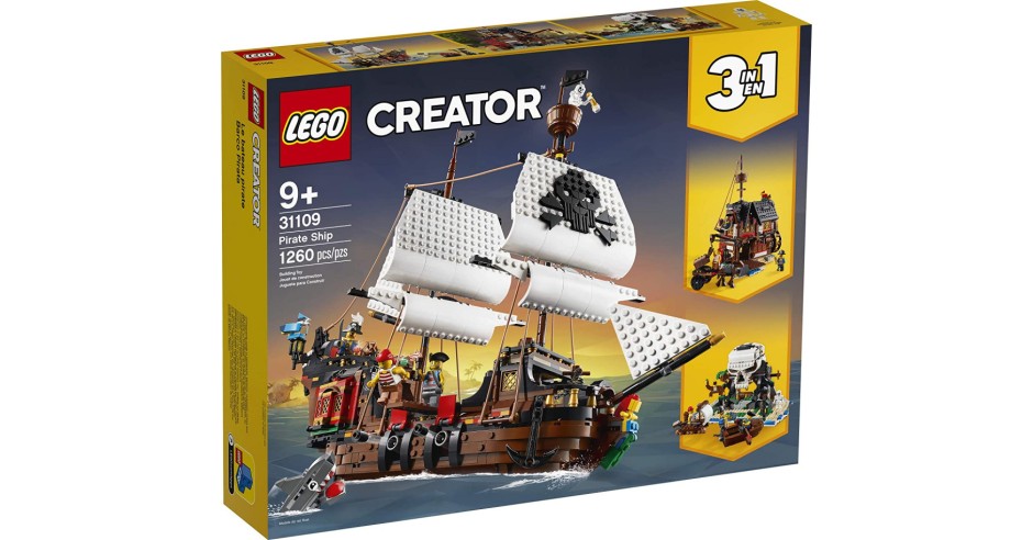 LEGO Creator 3in1 Corabie Pirati, 1264 piese, 9+ ani, Multicolor ...