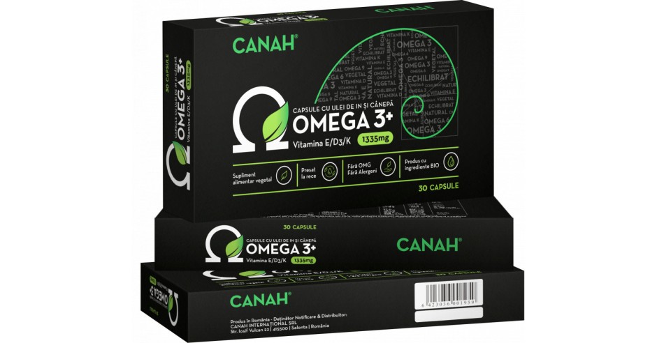 OMEGA 3+ 30cps CANAH INTERNATIONAL | Okazii.ro