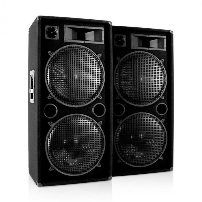 Malone Pereche PA-Boxe PW-2522 2x 38cm (15") Subwoofer 3000W | arhiva ...
