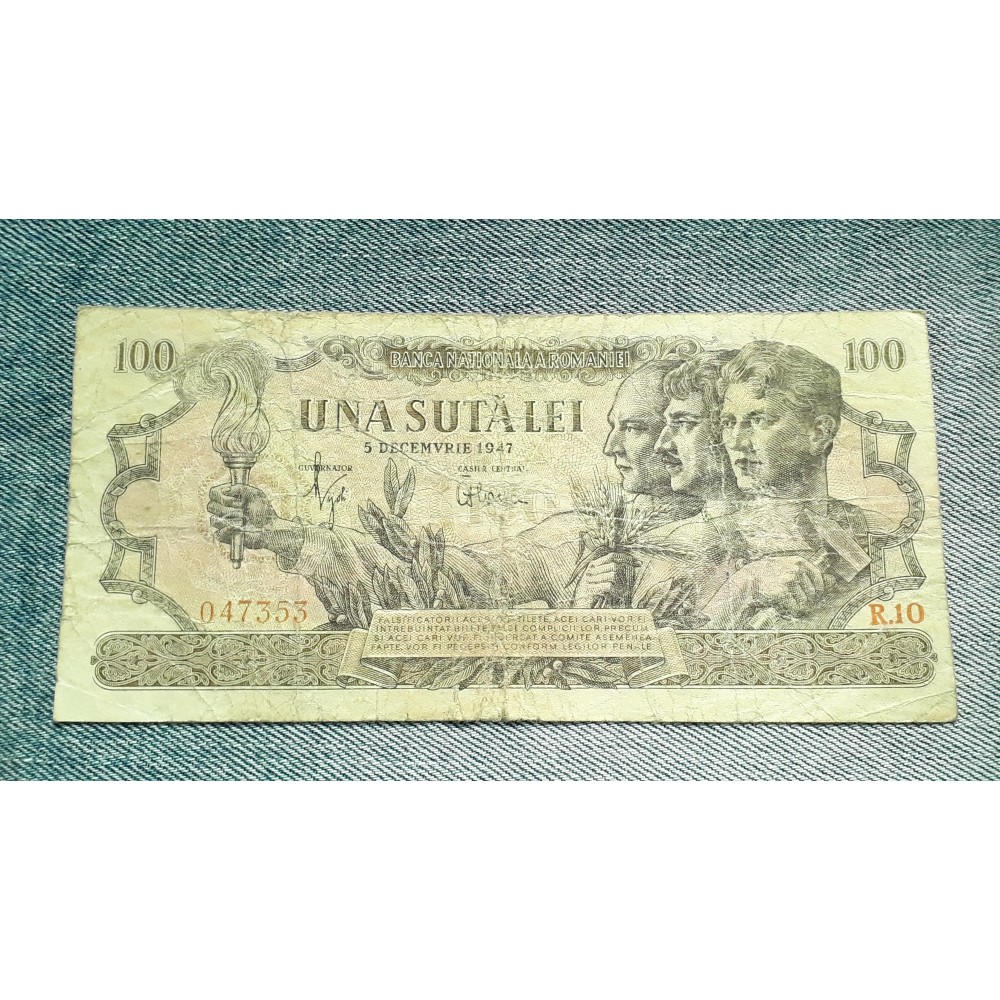100 Lei 1947 Romania | arhiva Okazii.ro