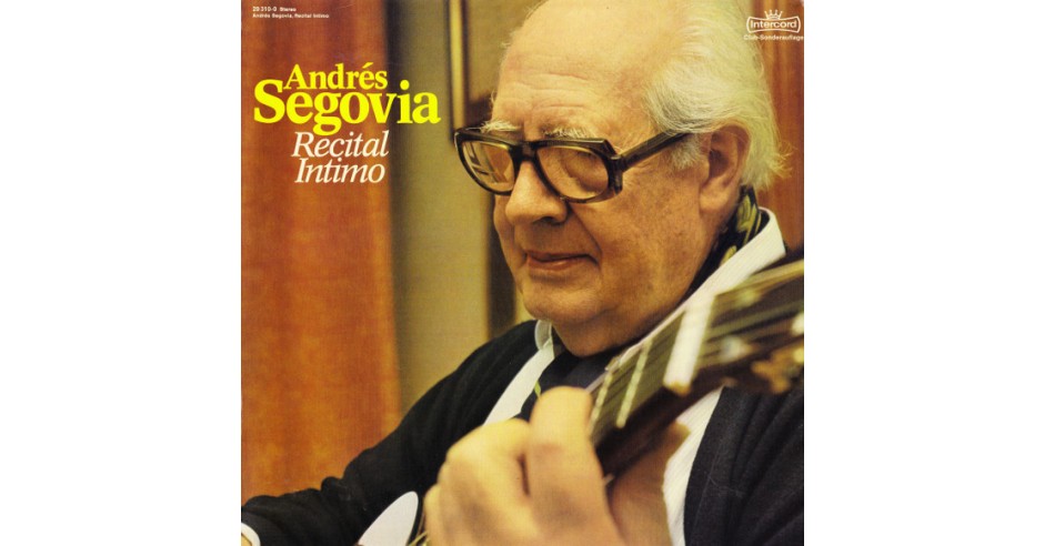 Andres Segovia - Recital Intimo (Intercord 29 310-0) Disc vinil original | arhiva Okazii.ro