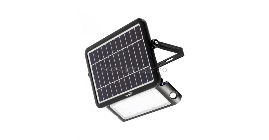 Reflector LED cu panou solar, cu senzor de miscare, 10 W 1000 LM ...
