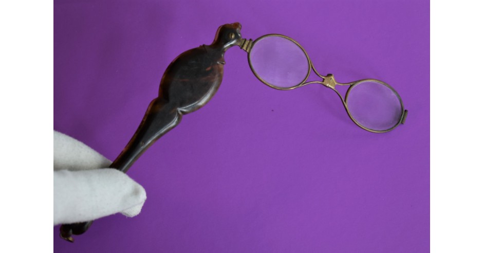 Lornion vechi pliabil din baga ( carapace de broasca testoasa) - secol ...