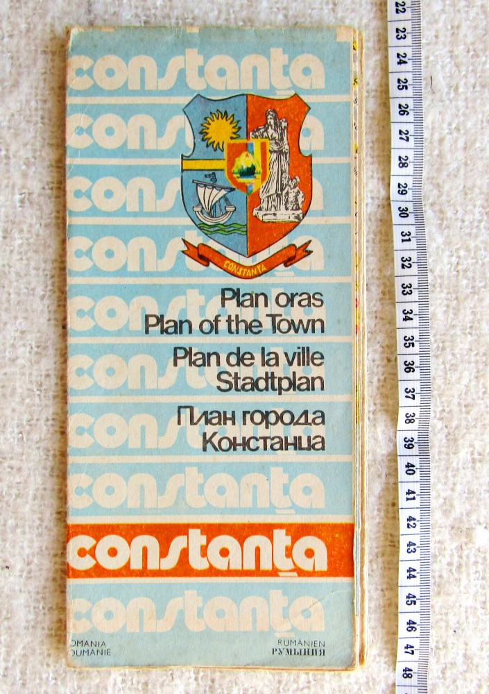 Harta Plan de oras Constanta anii '70.Oficiul National de Turism ...