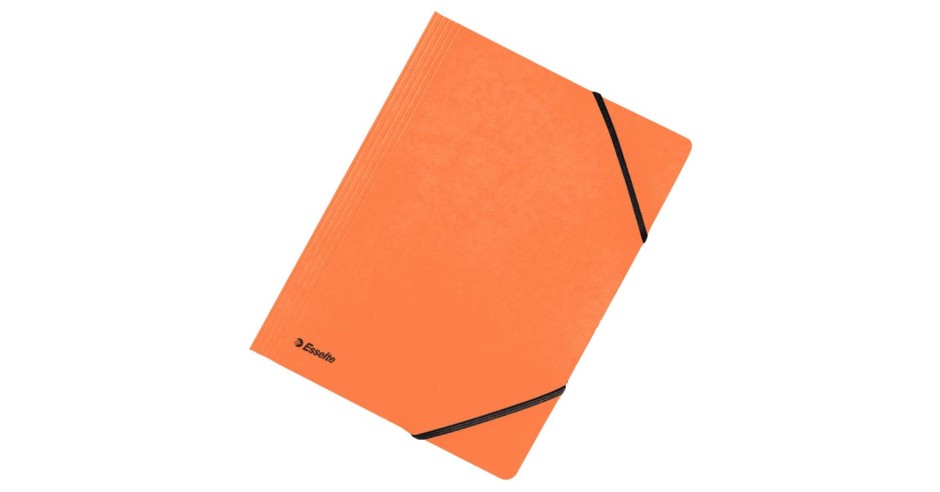 Mapa A4 din Carton cu Elastic Esselte Lux, Portocalie, Mapa Carton ...