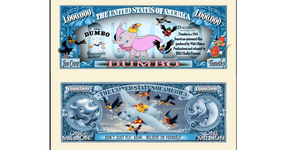 SUA = FANTASY NOTE (TJ6) = DESENE ANIMATE : ELEFANTUL DUMBO - 2018 ...