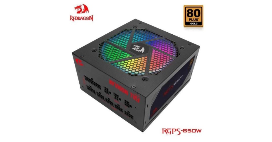 Sursa full modulara Redragon RGPSG850W 850W iluminare RGB | arhiva ...