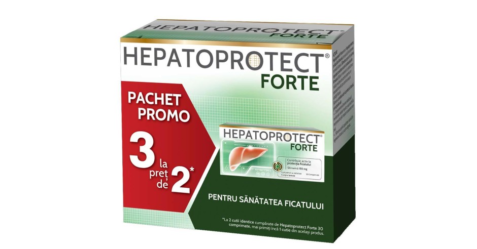 Hepatoprotect Forte Pachet 2+1 3 x 30 comprimate Biofarm | arhiva Okazii.ro