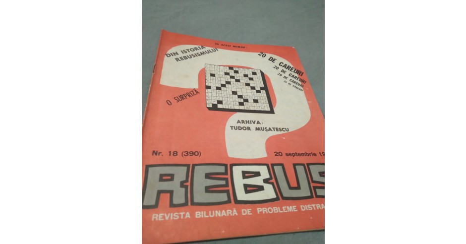 REVISTA REBUS NR.18/20 SEPTEMBRIE 1973 | Okazii.ro