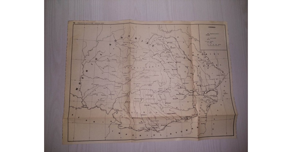 Harta veche,PRINCIPATELE UNITE IN 1859-PERIOADA UNIRII | Okazii.ro