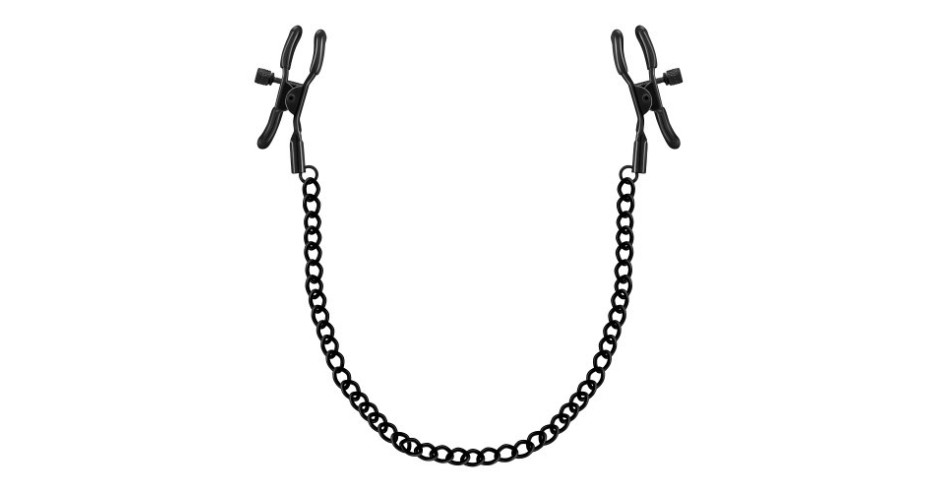 Stimulare sfarcuri - Crushious Lantisor cu Cleme pentru Sfarcuri Negru ...