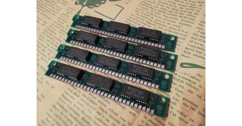 Kit memorii RAM PC 4MB(4 x 1Mb) SIMM 30 pini pentru 286/386/486 ...