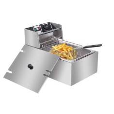 Friteuza electrica RAF, 5 l, blat din otel inoxidabil, capac pentru ...