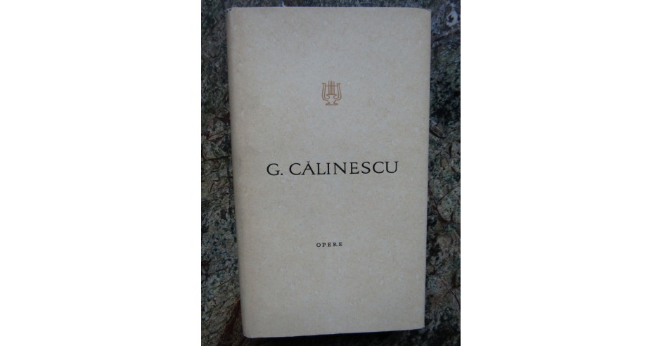 GEORGE CALINESCU - OPERE volumul 9 SUN. TEATRU (1971, editie cartonata ...