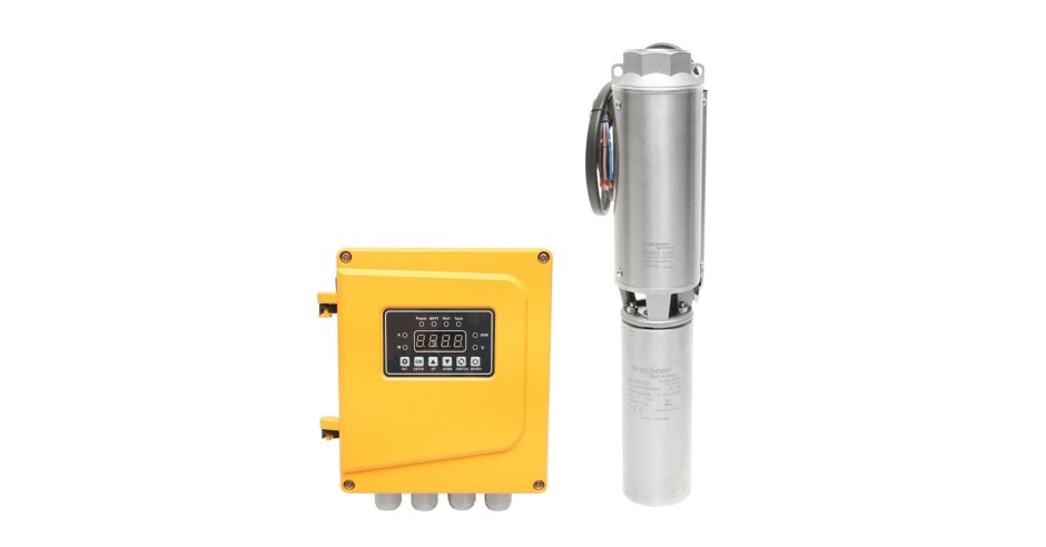 Pompa apa submersibila 300W, 40V debit 6m3/h, D100mm cu controller ...