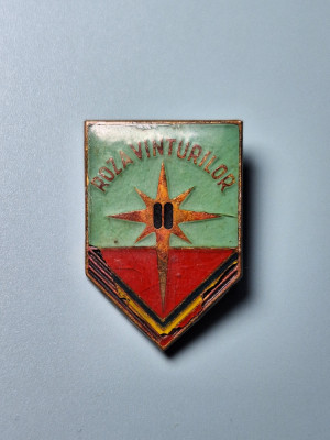 Insigna - Insigna pionieri - Roza Vanturilor - clasa II, Romania de la ...