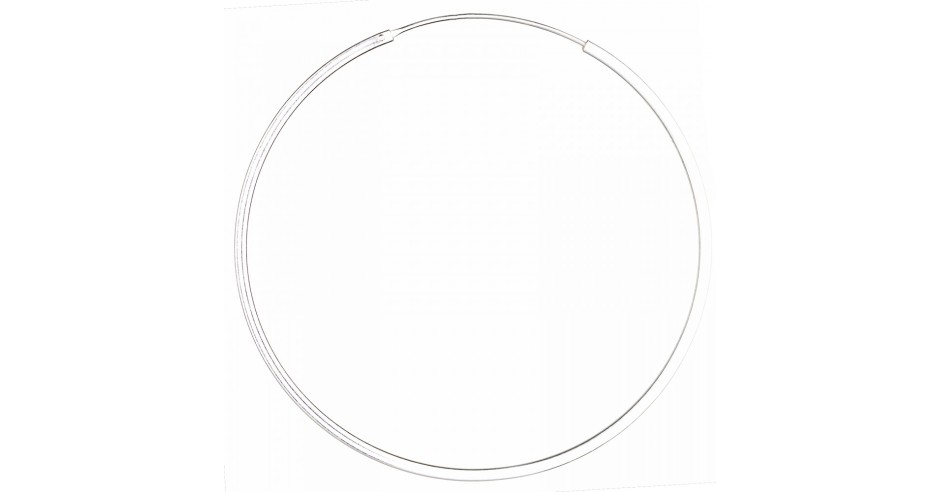 Cercei Creole mari din argint 925, cu sectiune patrata si diametru de 5 ...