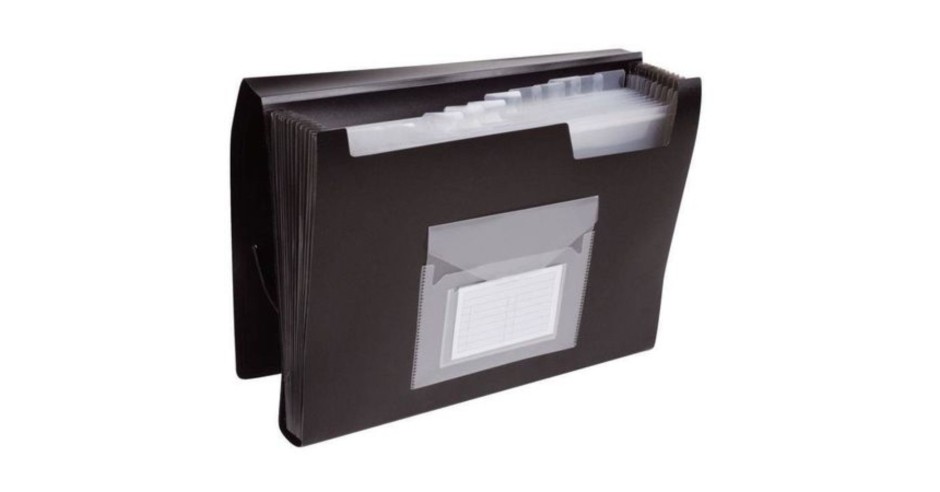 Mapa din Plastic Q-CONNECT cu 12 Compartimente, 330x240x30 mm, Elastic ...