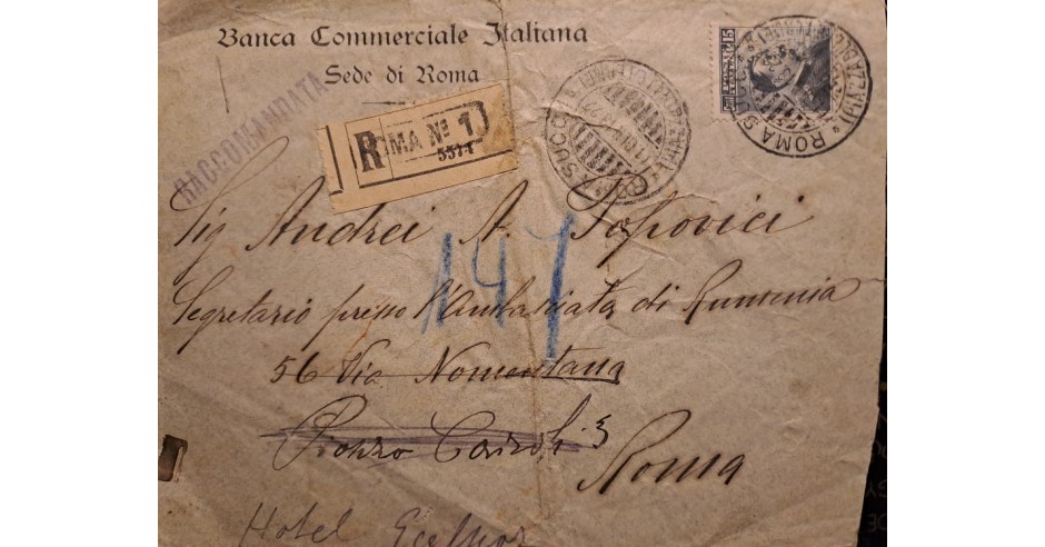 Plic Italia, timbru vigneta, ambasador roman | Okazii.ro