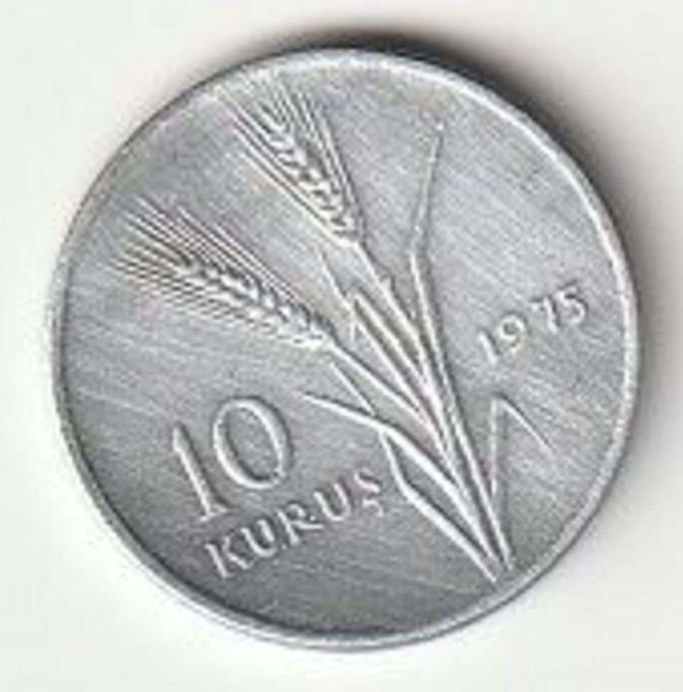 Moneda 10 kurus 1975, FAO - Turcia | arhiva Okazii.ro