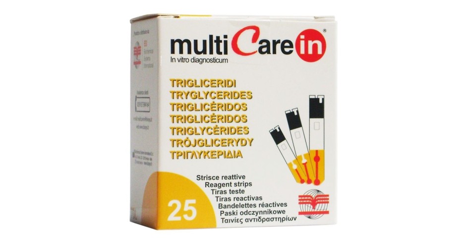 Teste trigliceride pentru aparatul Multicare-IN, 25 teste/cutie ...
