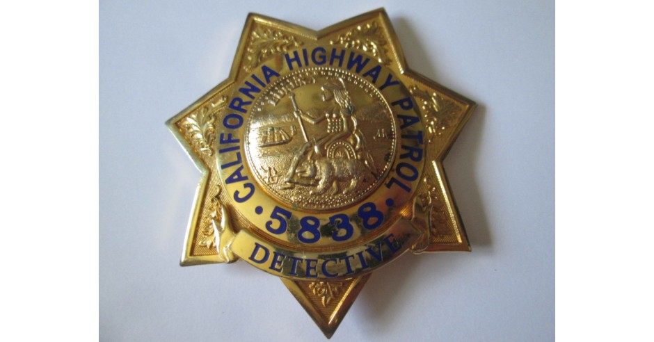 Copie insigna mare 80 x 75 mm:Detective California Highway Patrol ...