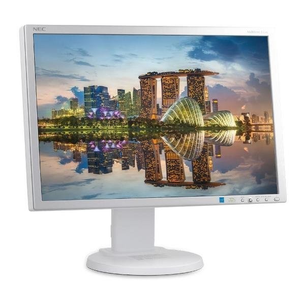 Monitor 22 inch LCD, NEC MultiSync E222W, Silver & White, Grad B ...