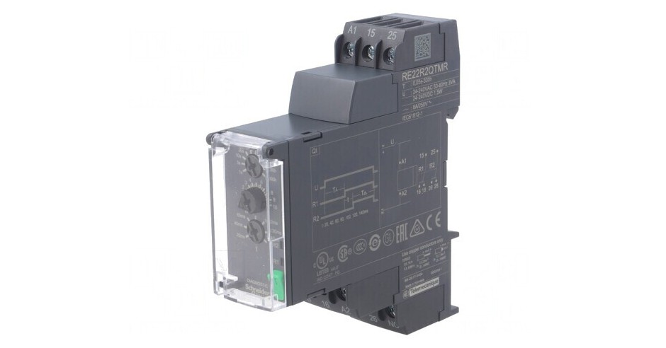 Timer RE22R2QTMR 0.05s-300h DPDT 250VAC 8A 24-240V | Okazii.ro
