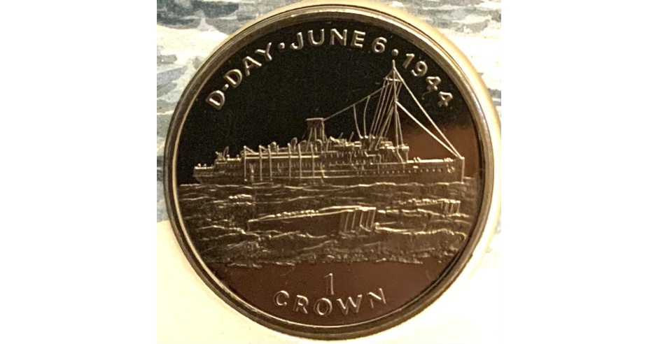 INSULA MAN 1 CROWN 1994, ( 50th Anniversary of D-Day- TROOP SHIP - D ...
