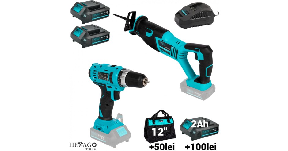 Pachet masina aparat gaurit filetanta + fierastrau pendular sabie ...