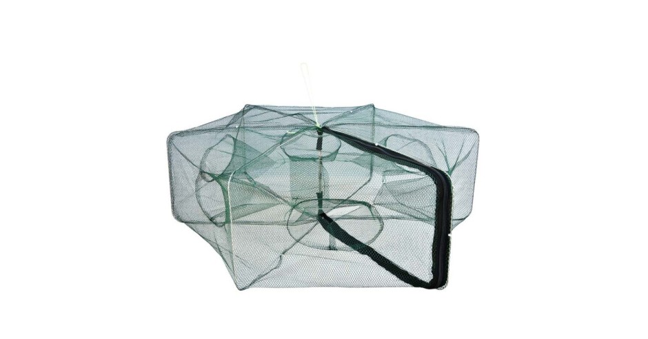 Capcana raci cu 6 gauri, plasa fina, inaltime 25 cm, diametru 80 cm ...