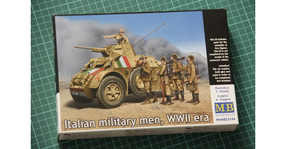 + Kit Masterbox 35144 - Italian military men, WWII + | arhiva Okazii.ro