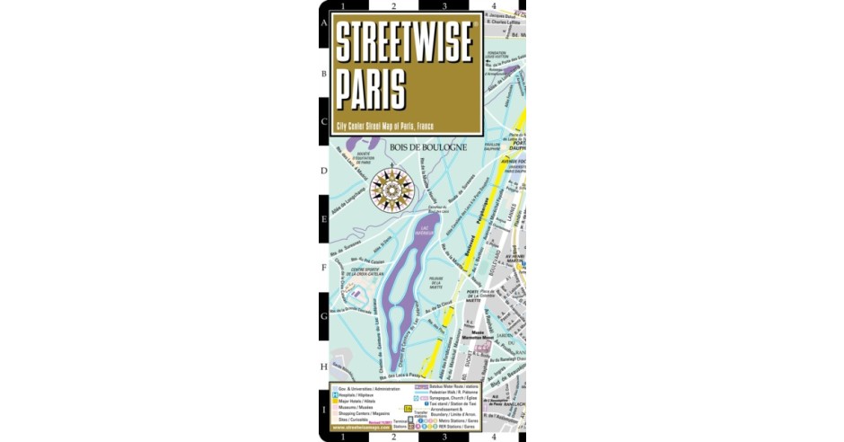 Streetwise Paris Map - Laminated City Center Street Map of Paris ...