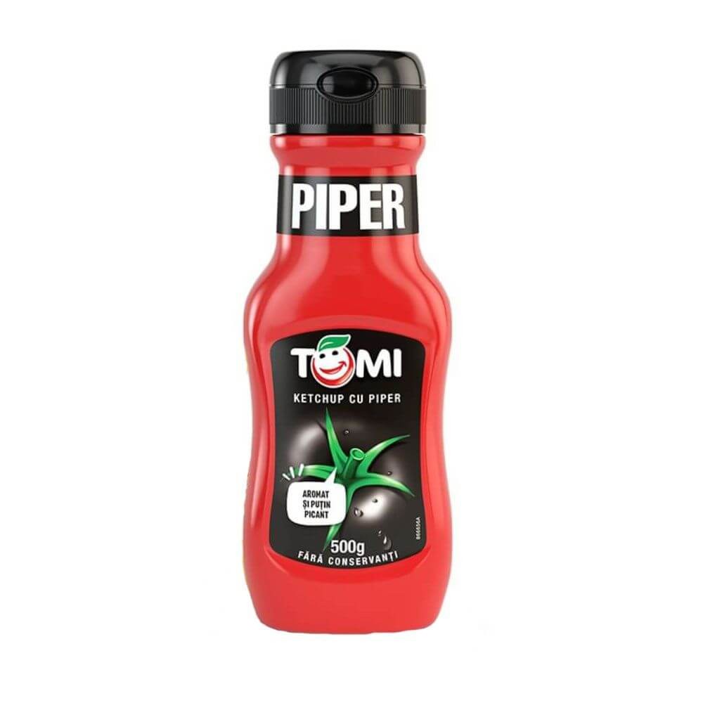 Ketchup cu Piper Tomi, 500 g, Ketchup Tomi cu Piper, Ketchup Tomi Piper ...