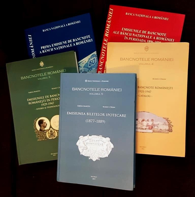 SET COMPLET - 5 volume Bancnotele Romaniei BNR - ALBUME bancnote ...