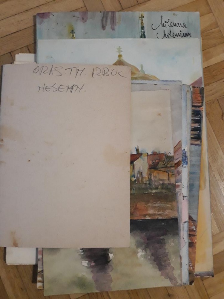 TABLOURI IMAGINI DIN TIMISOARA LOT 12 ACUARELE PATERA ROBERT / TREBOR ...