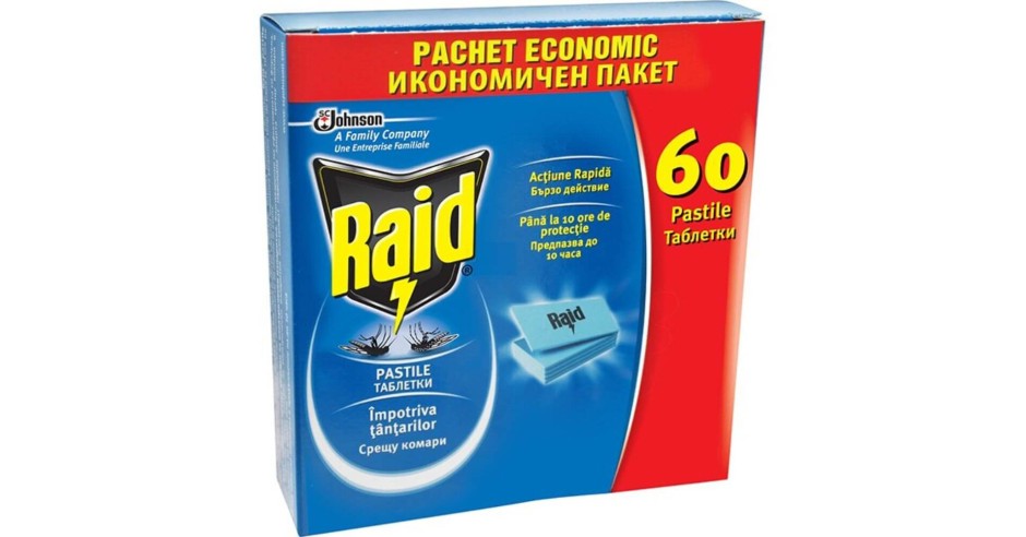 Rezerva Pastile Anti Tantari Raid, 60 Buc/Set, Impotriva Tantarilor ...