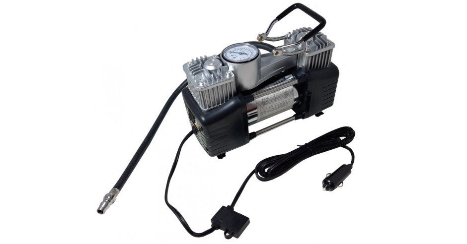 Set compresor auto cu doi cilindri, 12V (bricheta) - Camion, SUV 70/min ...