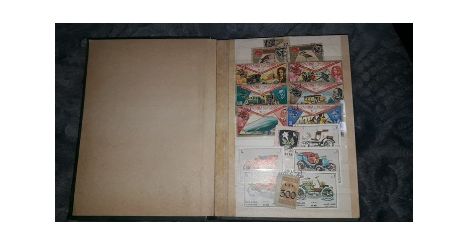 Clasor vechi cu timbre,colectii de timbre romanesti si straine,de ...