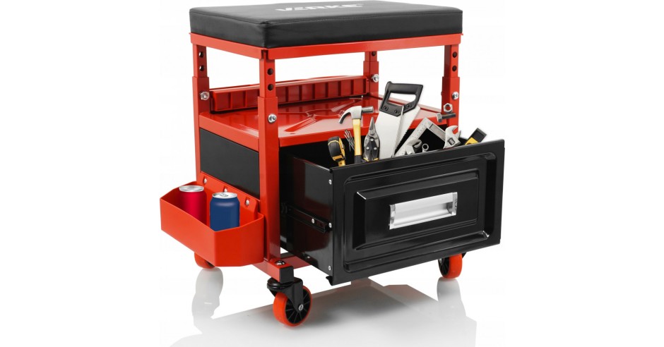 Scaun service auto cu sertar spatiu depozitare dulap scule roti 360 ...