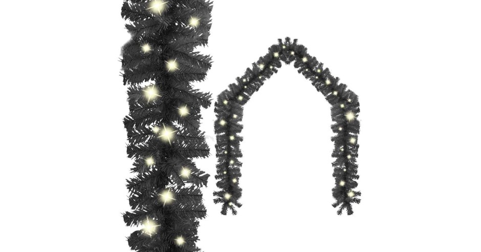 Ghirlanda de Craciun cu lumini LED, negru, 10 m | arhiva Okazii.ro