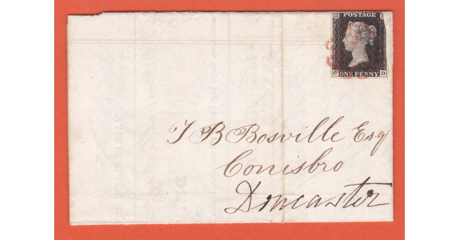AMS @ - SCRISOARE 1840 ANGLIA - MAREA BRITANIE, PRIMUL TIMBRU DIN LUME ...
