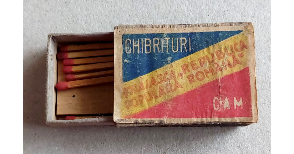 1948 Traiasca Republica Populara Romana - cutie de chibrituri din lemn ...