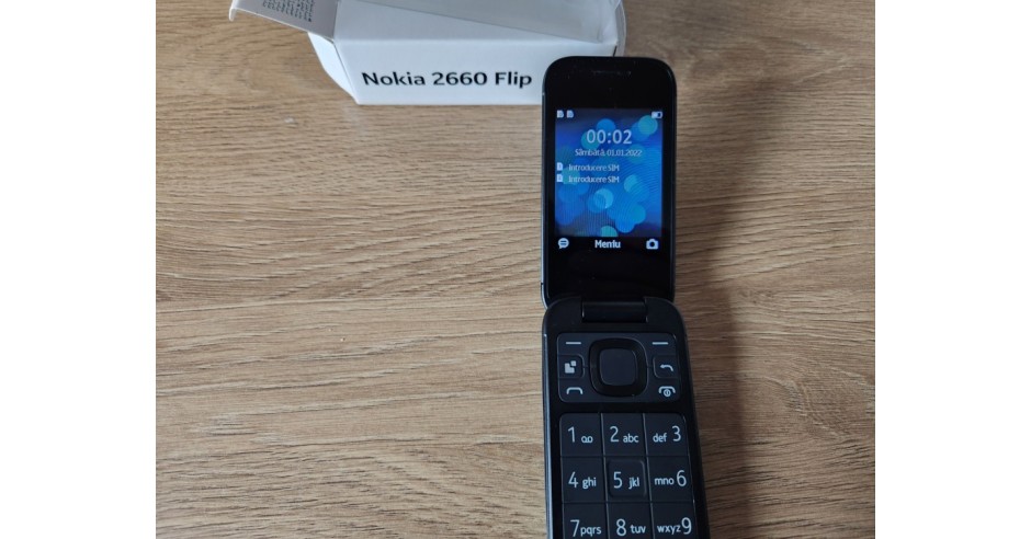 Telefon mobil Nokia 2660 Flip Dual SIM TA-1474 2G + Card 8GB CADOU ...