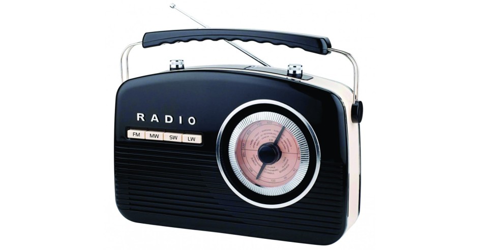 Aparat radio FM in stil retro, culoare Negru | arhiva Okazii.ro