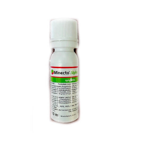 Minecto Alpha 10 ml insecticid sistemic foliar/ fertirigare, Syngenta ...
