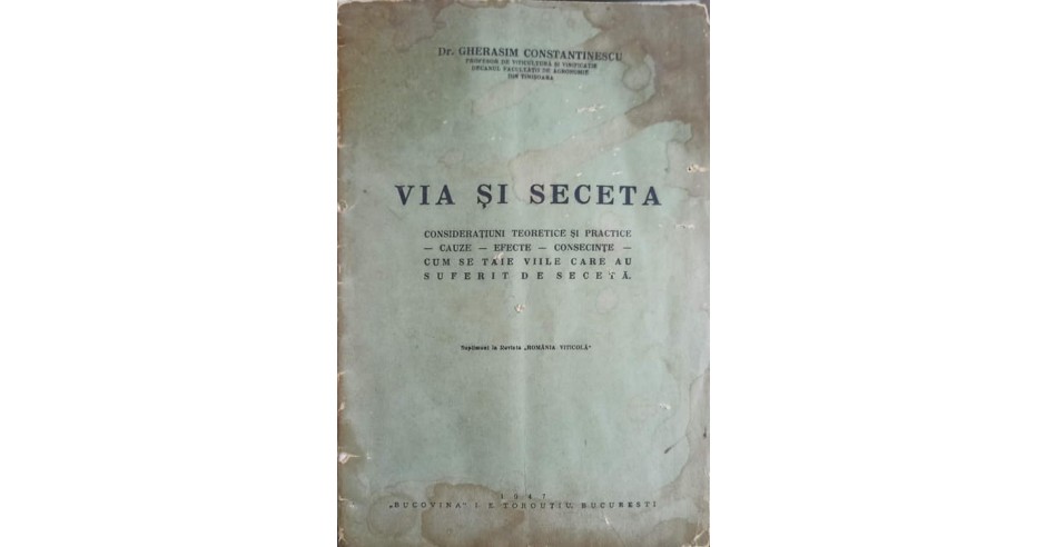 VIA SI SECETA. CONSIDERATIUNI TEORETICE SI PRACTICE. CAUZE, EFECTE ...