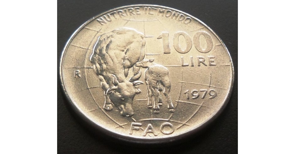 Moneda FAO 100 LIRE - ITALIA, anul 1979 *cod 156 | arhiva Okazii.ro