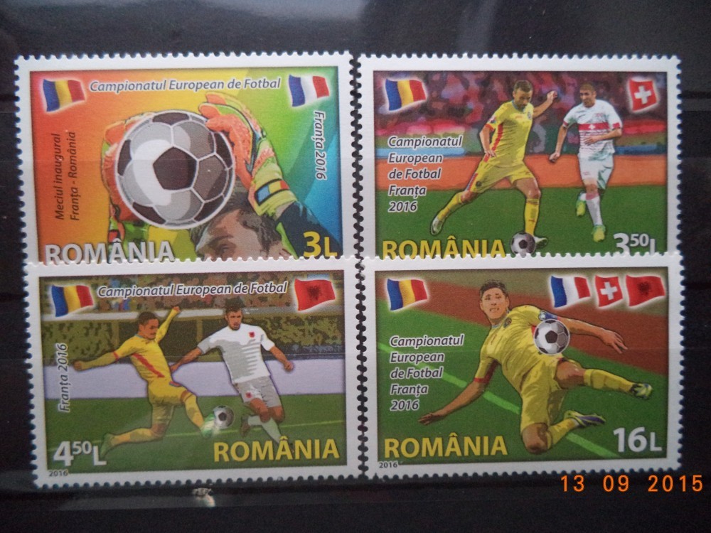 2016 Romania - C.E. de fotbal Franta** Serie completa. | arhiva Okazii.ro