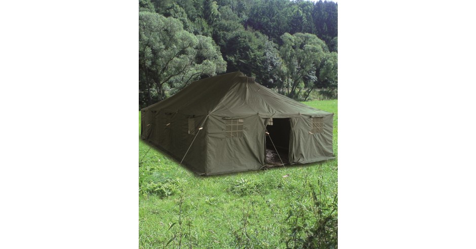 Cort Armata Mil-Tec 10x4.8m, Impermeabil, 300mm, Polyester, Cadru Otel ...